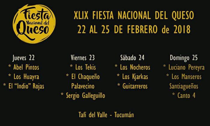 La Fiesta Nacional del Queso será transmitida a todo el país por la TV ...